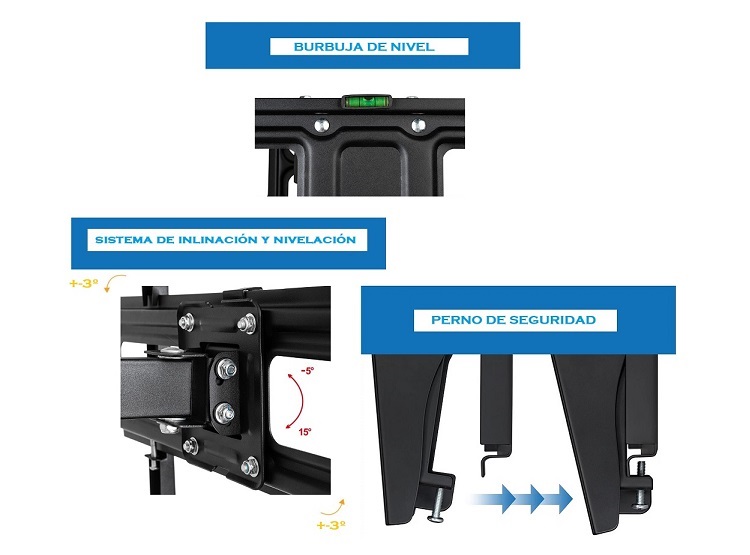 Ripley - RACK TV LED/SMART 32'-65' EXPO RACK SOPORTE MÓVIL DE 2 GIROS