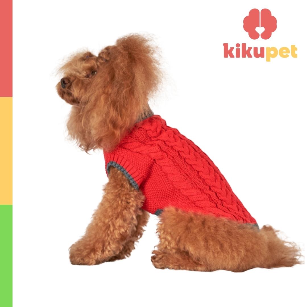 Ripley - CHOMPA PERRO KIKUPET COLOR ROJO