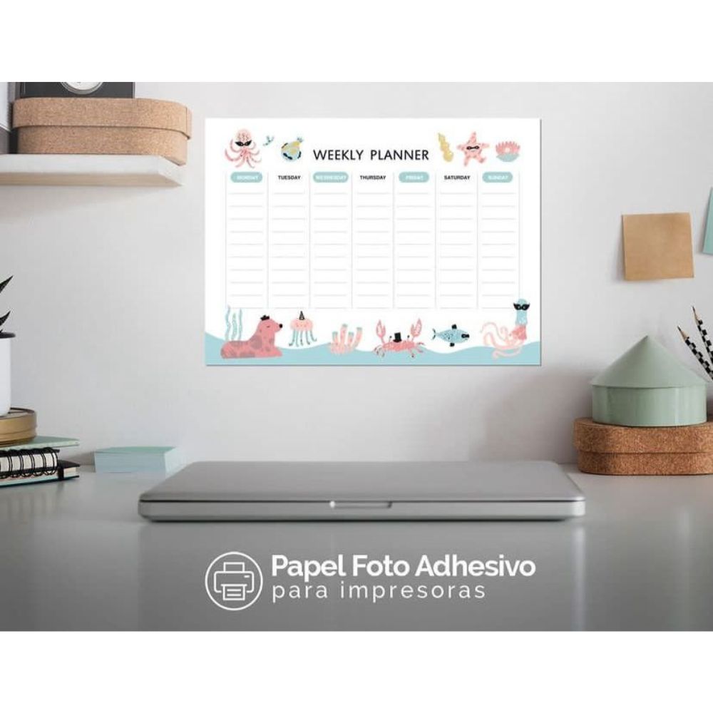 Ripley - PAPEL FOTOGRÁFICO ADHESIVO OFFICE PAPER MATE 110G POR 20 HOJAS A4