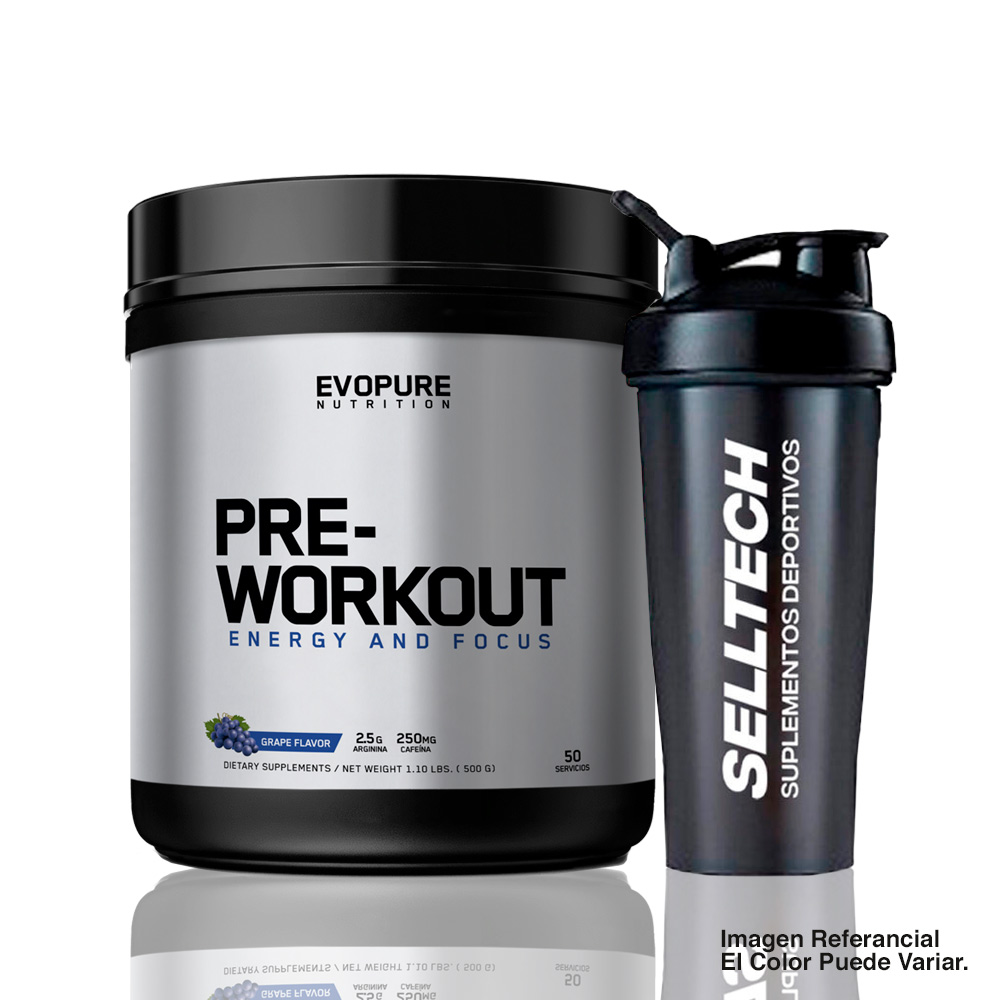 Ripley - PRE WORKOUT EVOPURE 500GR UVA + SHAKER