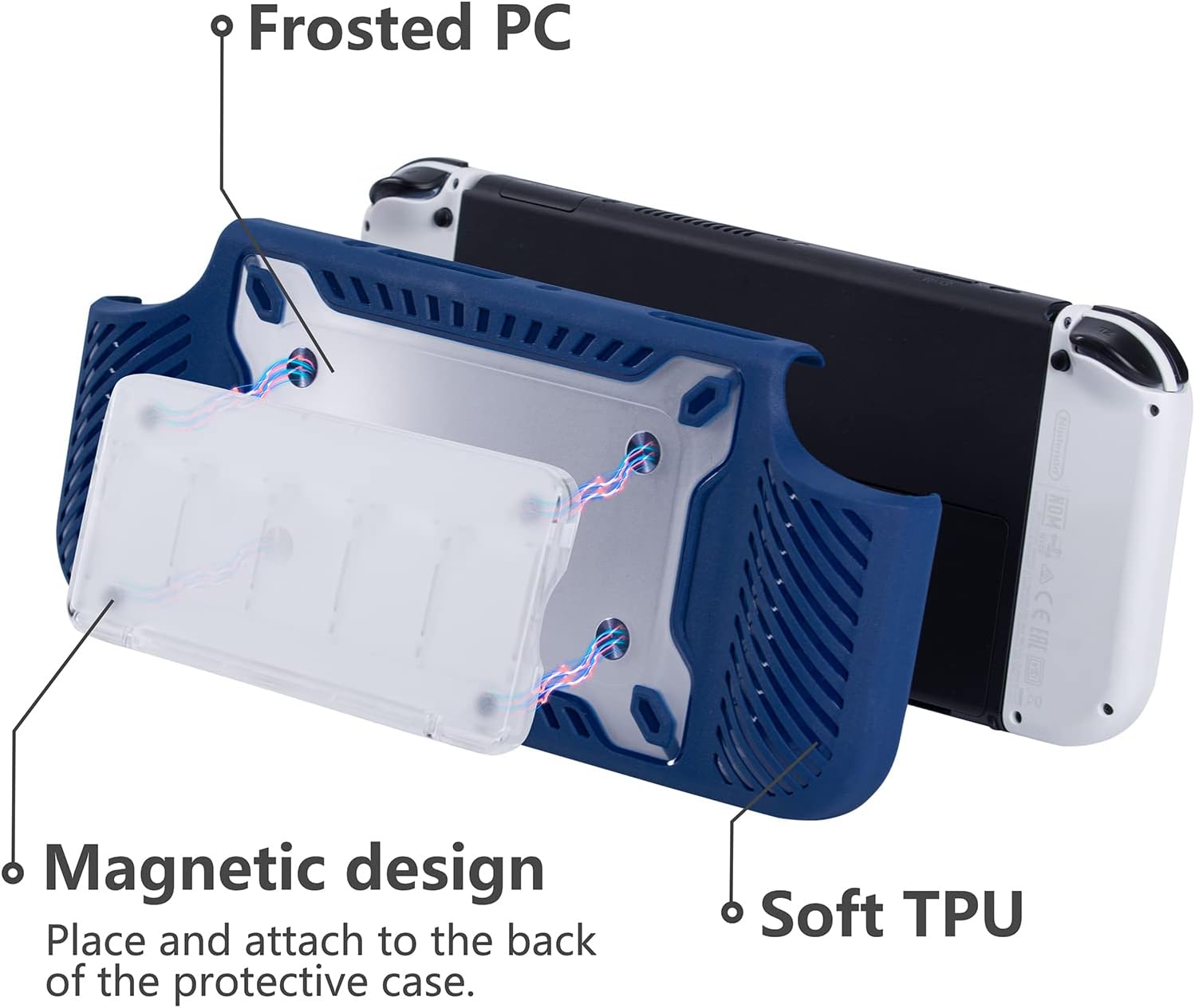 Ripley - FUNDA PROTECTORA DE TPU PARA NINTENDO SWITCH MODELO OLED - AZUL