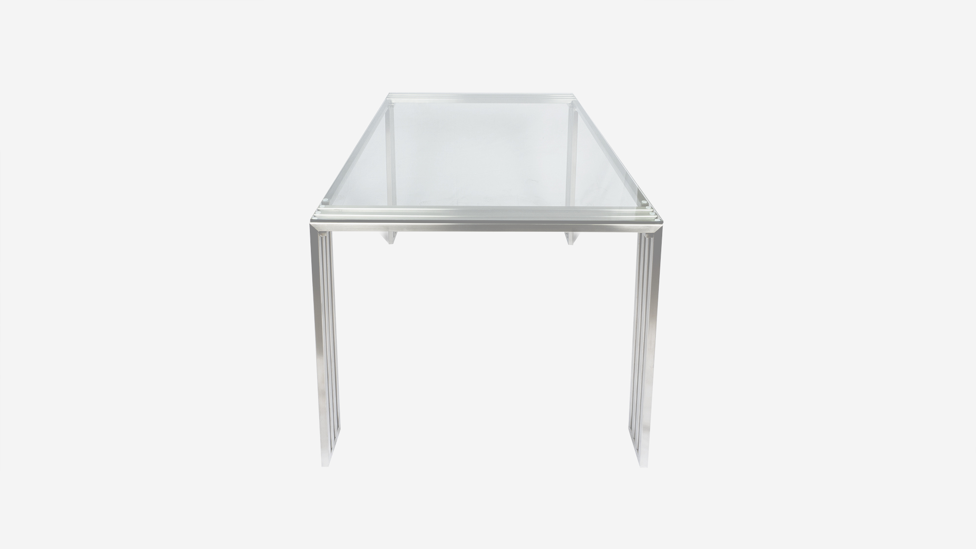 Ripley - MESA DE COMEDOR DECORUM RECTANGULAR FIORE - ACERO INOXIDABLE