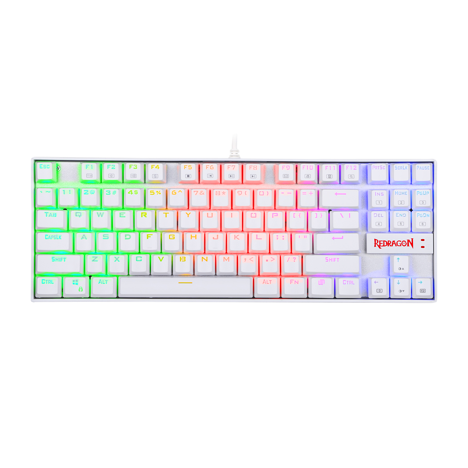 Teclado gamer redragon blanco | Ripley Perú