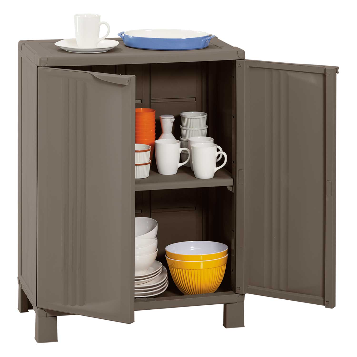 Ripley - RIMAX ARMARIO MEDIANO STARPLASTIC II MOCCA