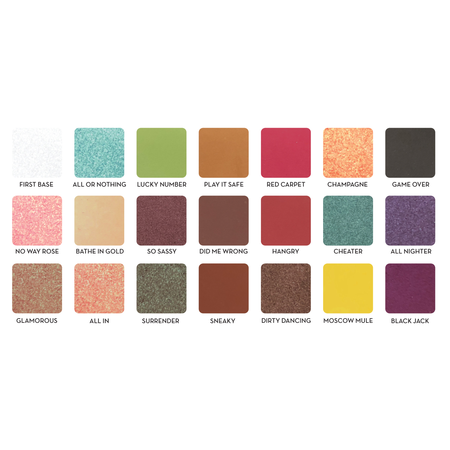 Ripley - RUDE - PALETA DE 21 SOMBRAS - BLACKJACK 21 EYESHADOWS PALETTE ...