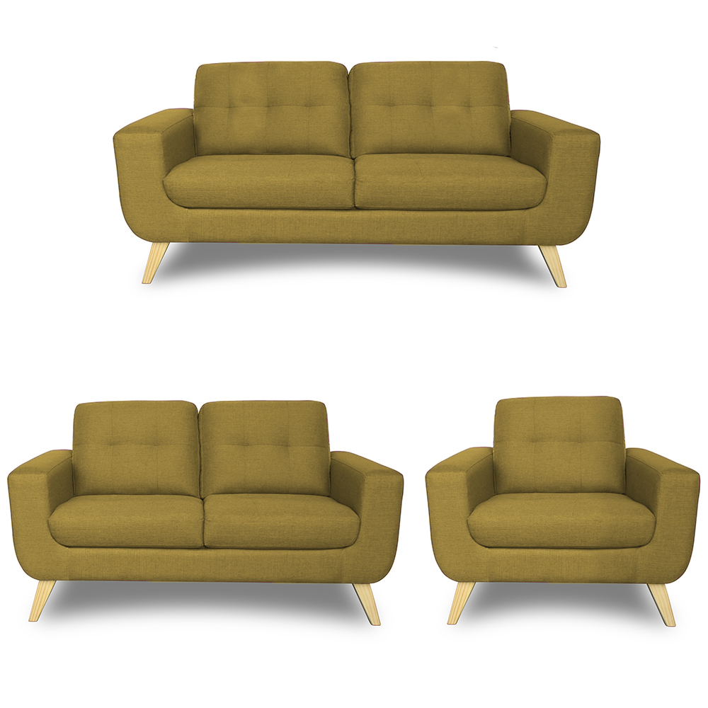 Ripley - JUEGO DE SALA CASABELLA BURGOS 3-2-1 DORADO